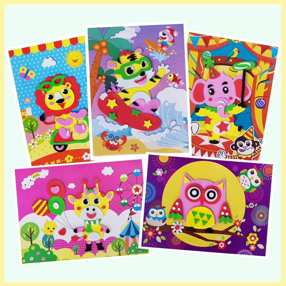 DIY Foam Art Colouring Craft Kit - Bash Party Store