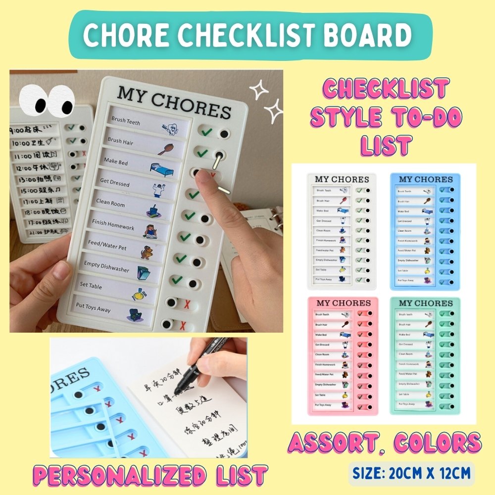 Chore Checklist Cute Pack – Bash Party Store